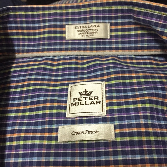 Peter Millar | Shirts | Peter Millar Xl Shirt Extra Large Blue ...